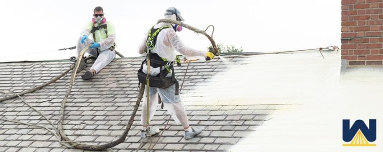 Spray foam roofing over a shingle roof | Cleveland, Ohio | Commercial ...
